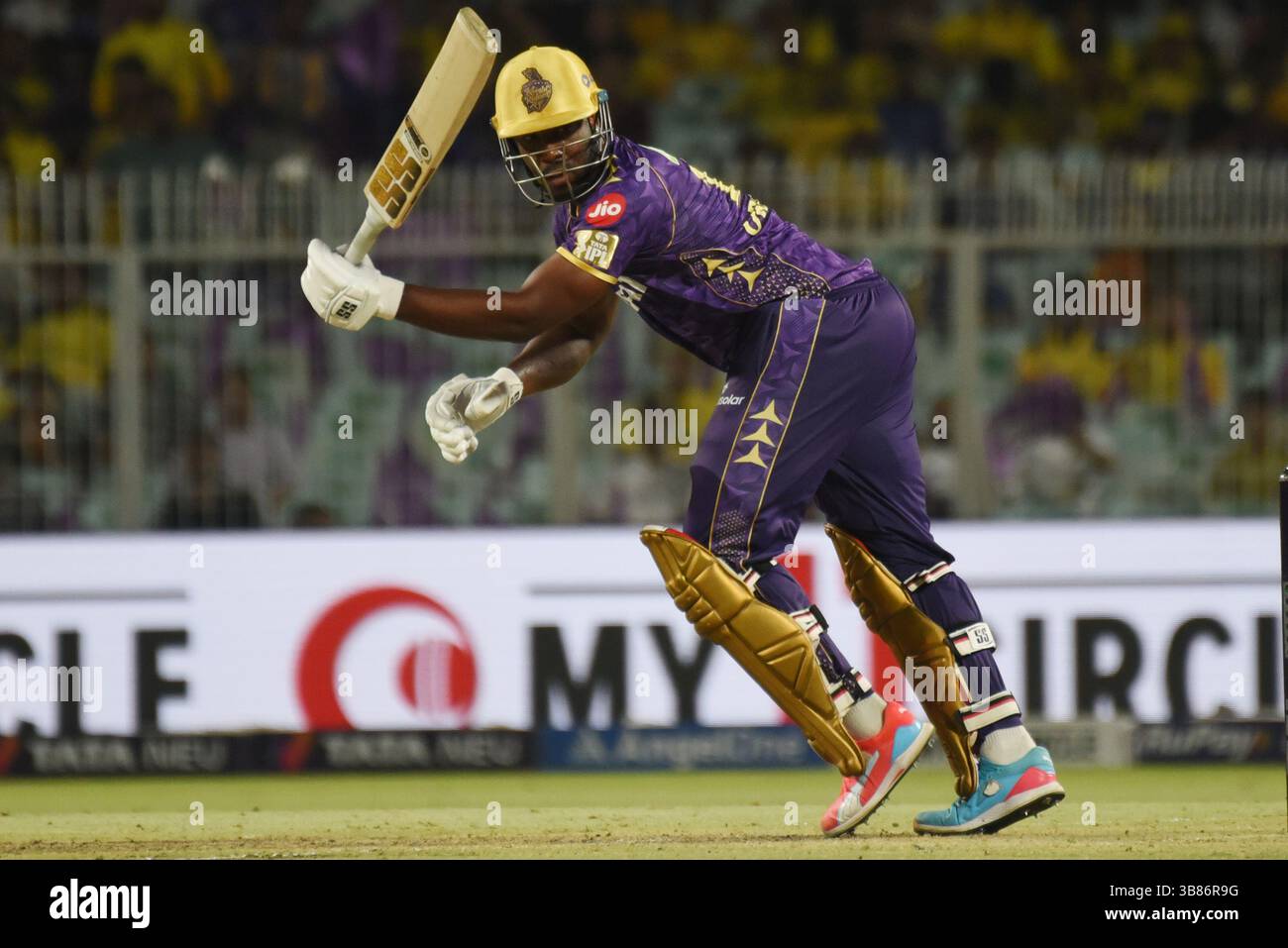 Kolkata, India. 07th May, 2025. Kolkata Knight Riders' Andre Russell ...