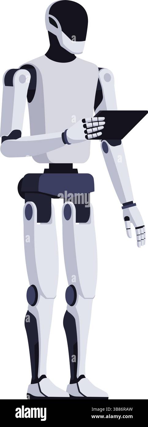 Artificial intelligence robot operator Stock Vector Images - Alamy