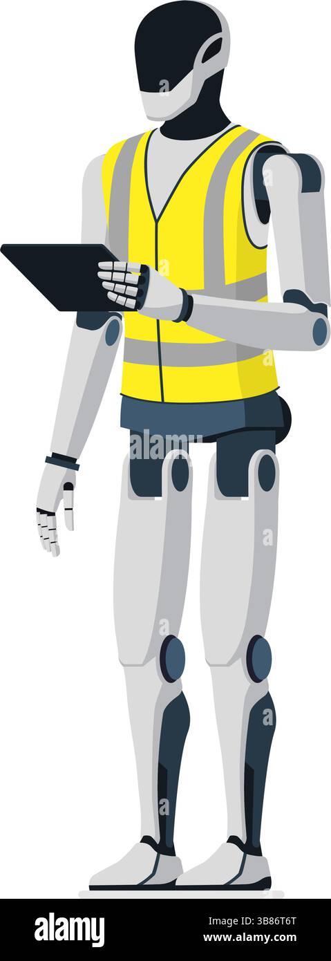 Robotic humanoid using a digital tablet and monitoring processes using ...
