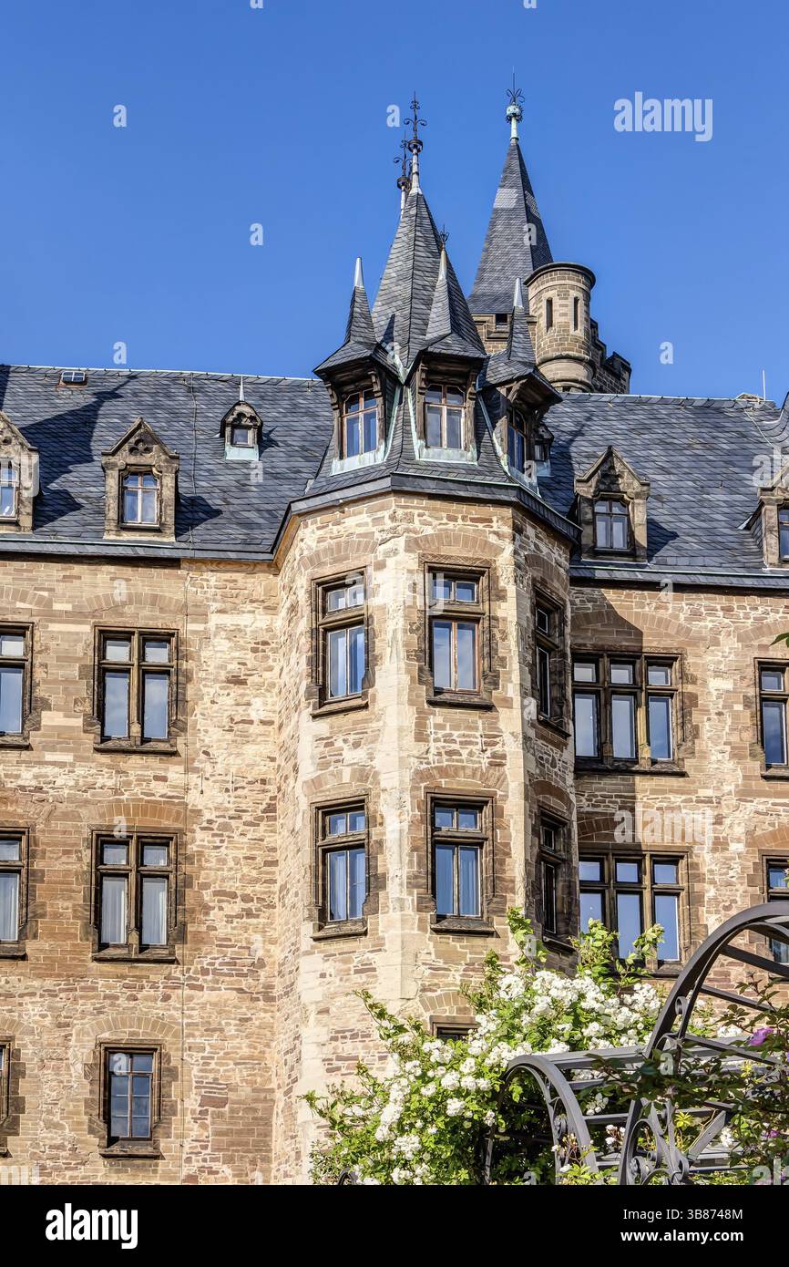 Wernigerode Castle located in the Harz mountains Stock Photo - Alamy