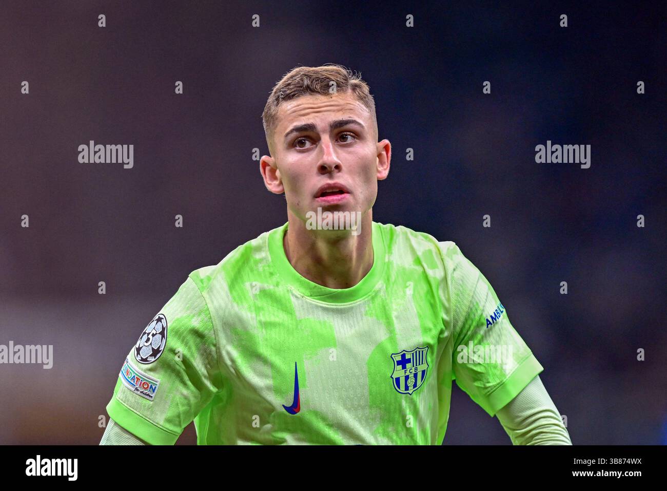 Milano, Italy. 06th May, 2025. Fermin Lopez of FC Barcelona seen during ...