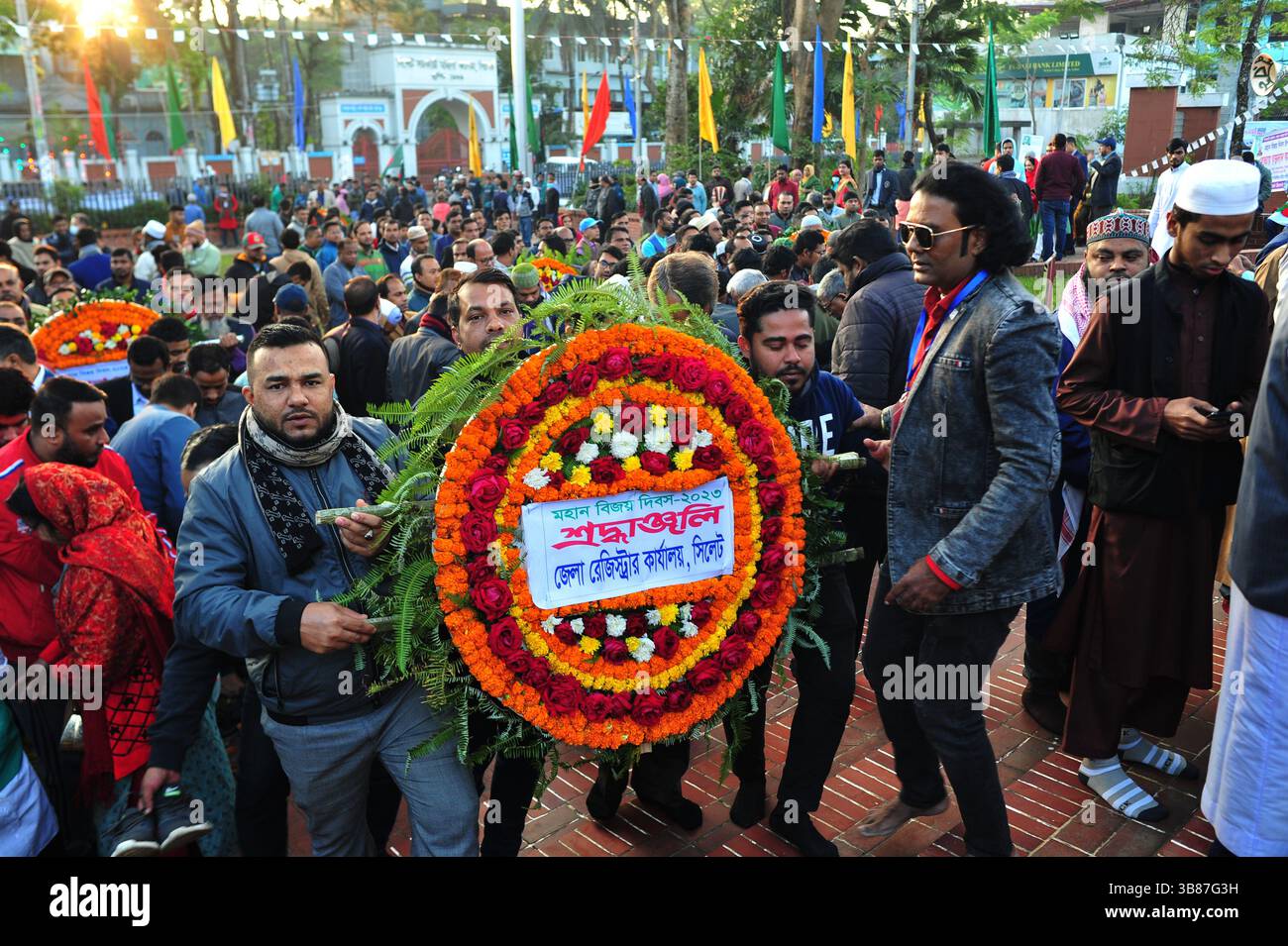 December 16, 2023: Sylhet-Bangladesh: People from all walks of life at ...