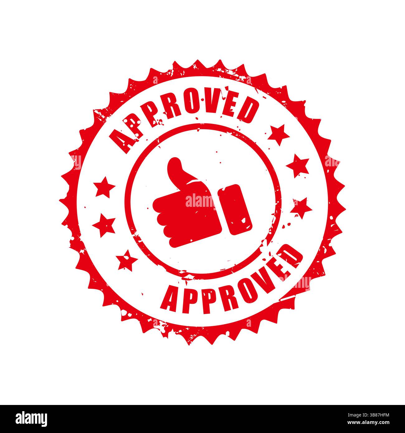 Approved round badge text Stock Vector Images - Alamy