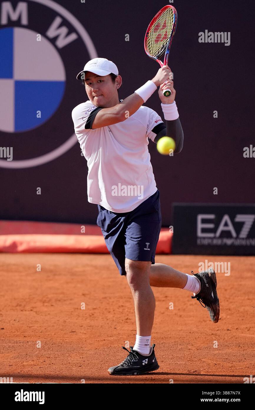 Yoshihito Nishioka (JPN) during the 2th round against Dusan Lajovic ...