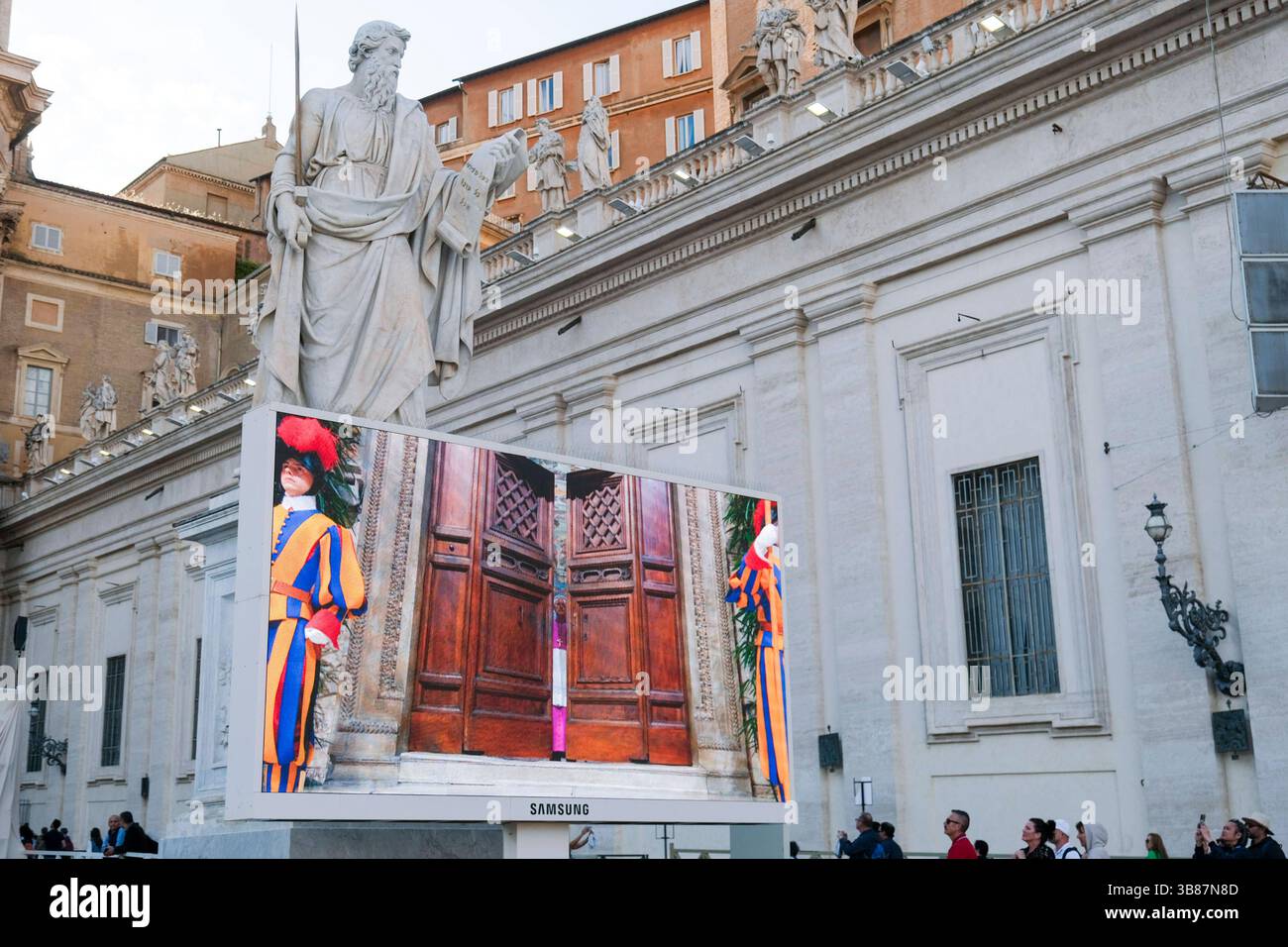 VATICAN POPE VOTE CONCLAVE The door of the Conclave is closed by the ...