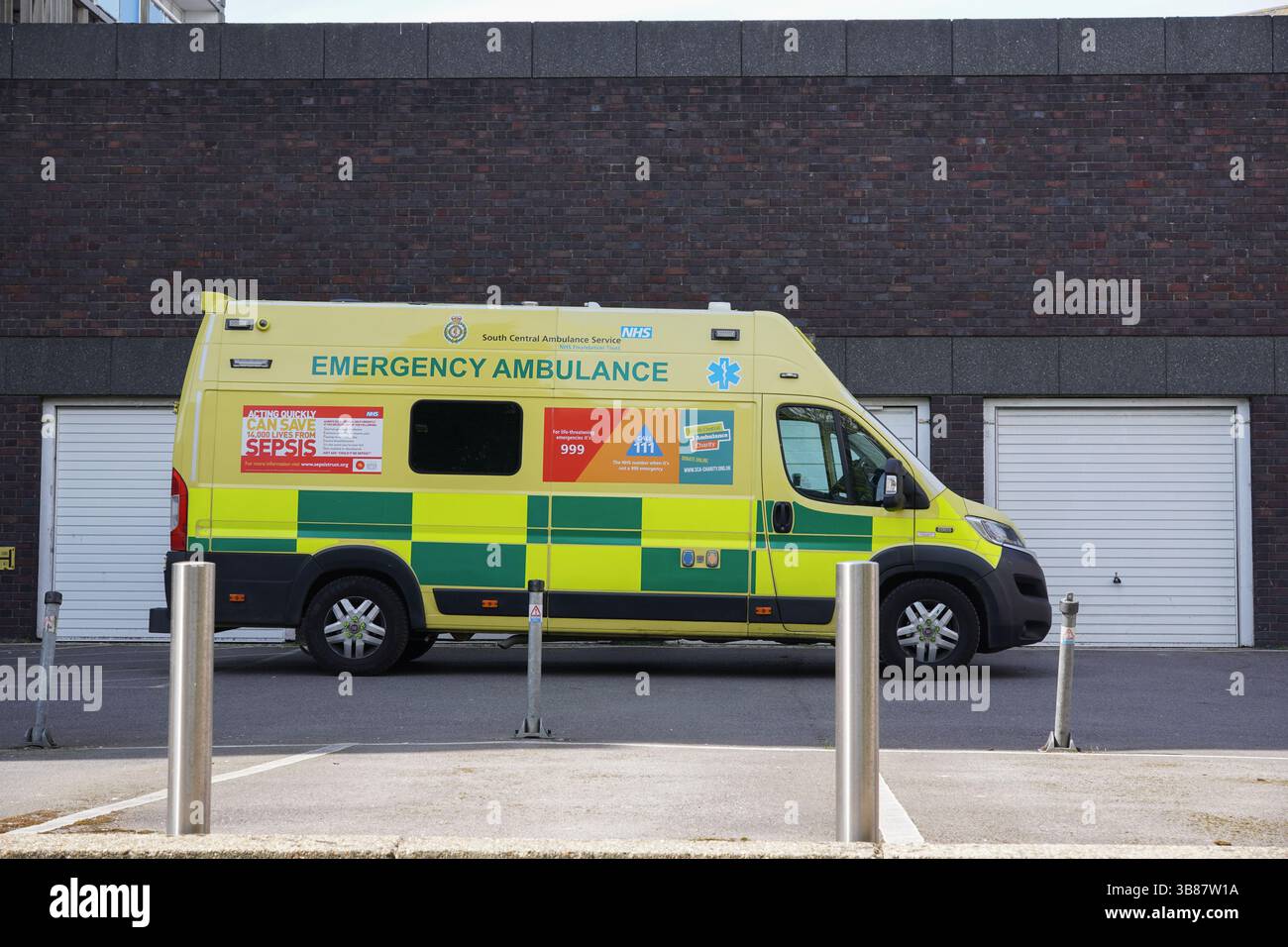Emergency Ambulance in UK city of Southampton 1 May 2025. NHS South ...