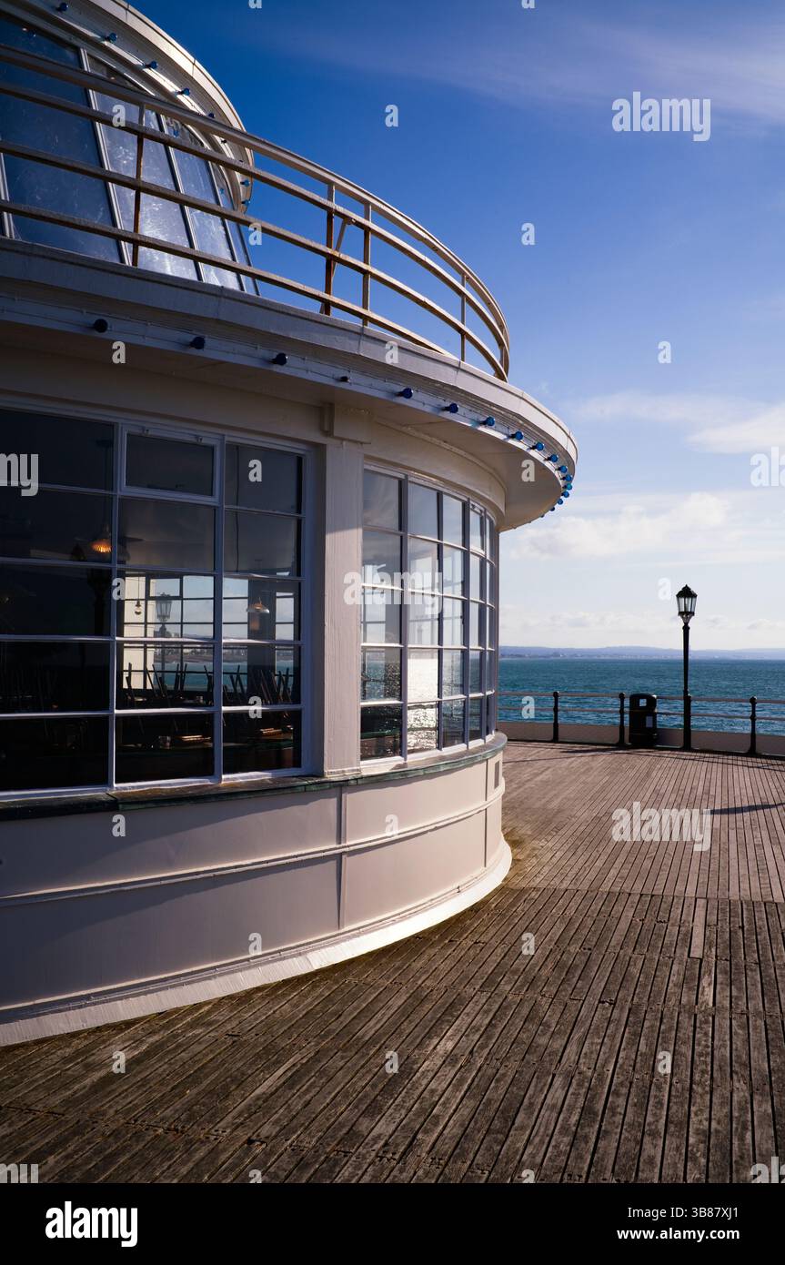 Art Deco shapes on Worthing pier Stock Photo - Alamy