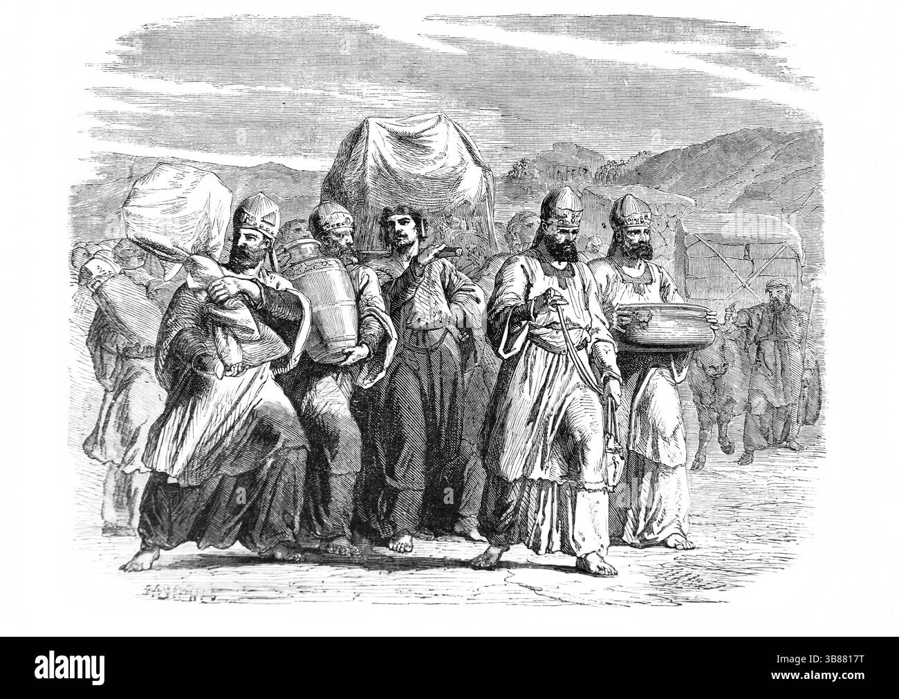 The Levites Bearing the Sacred Vessels including the Ark of the ...