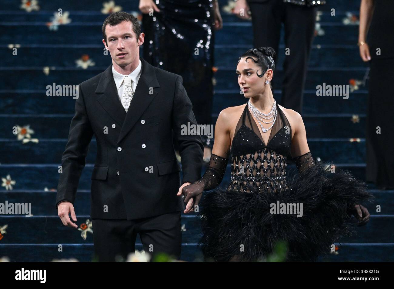 Callum Turner and Dua Lipa Stock Photo - Alamy