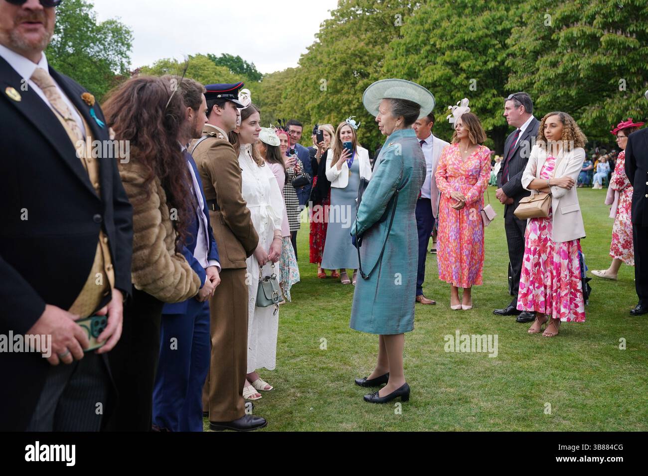 The Princess Royal speaks to guests during a Royal Garden Party at ...