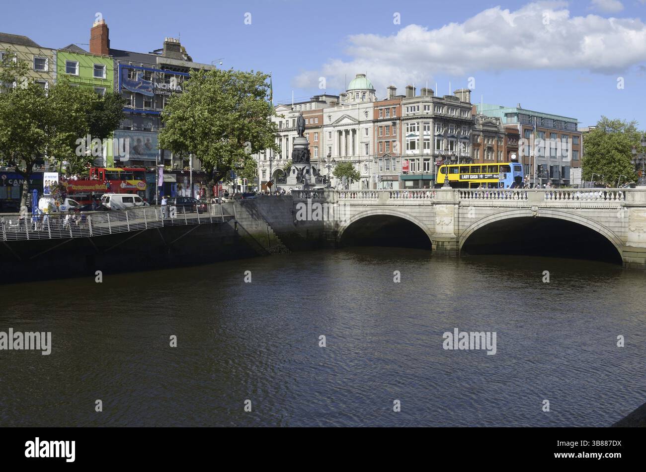 A beautiful scene in Dublin, the beautiful capital of Iteland Stock ...
