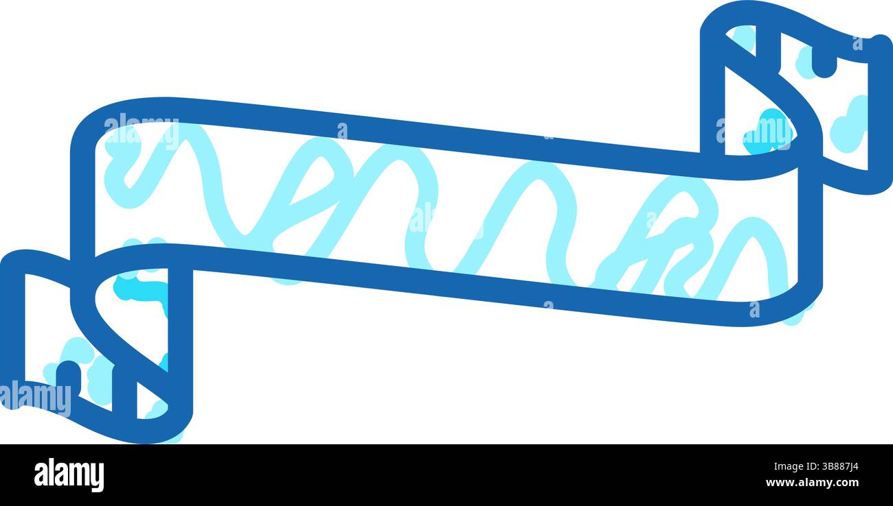 label ribbon banner design icon doodle illustration Stock Vector Image ...