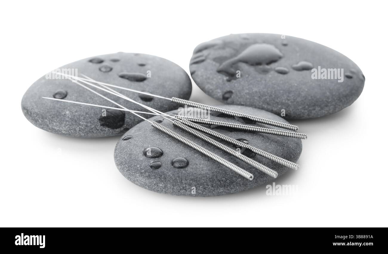 Acupuncture needles wet spa hi-res stock photography and images - Alamy
