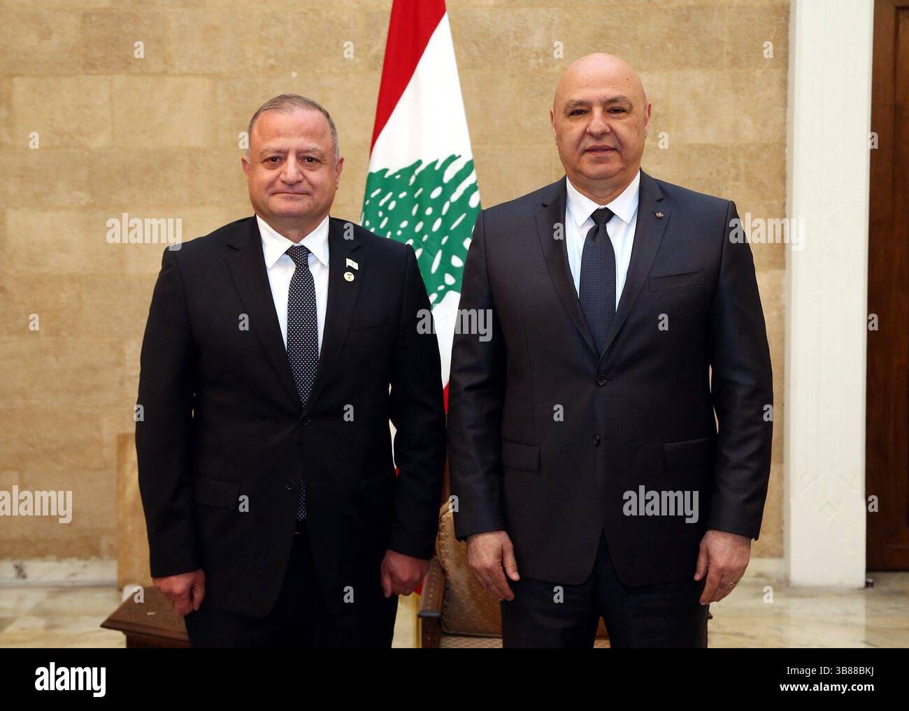 Lebanese President Joseph Aoun receives the credentials of the new ...