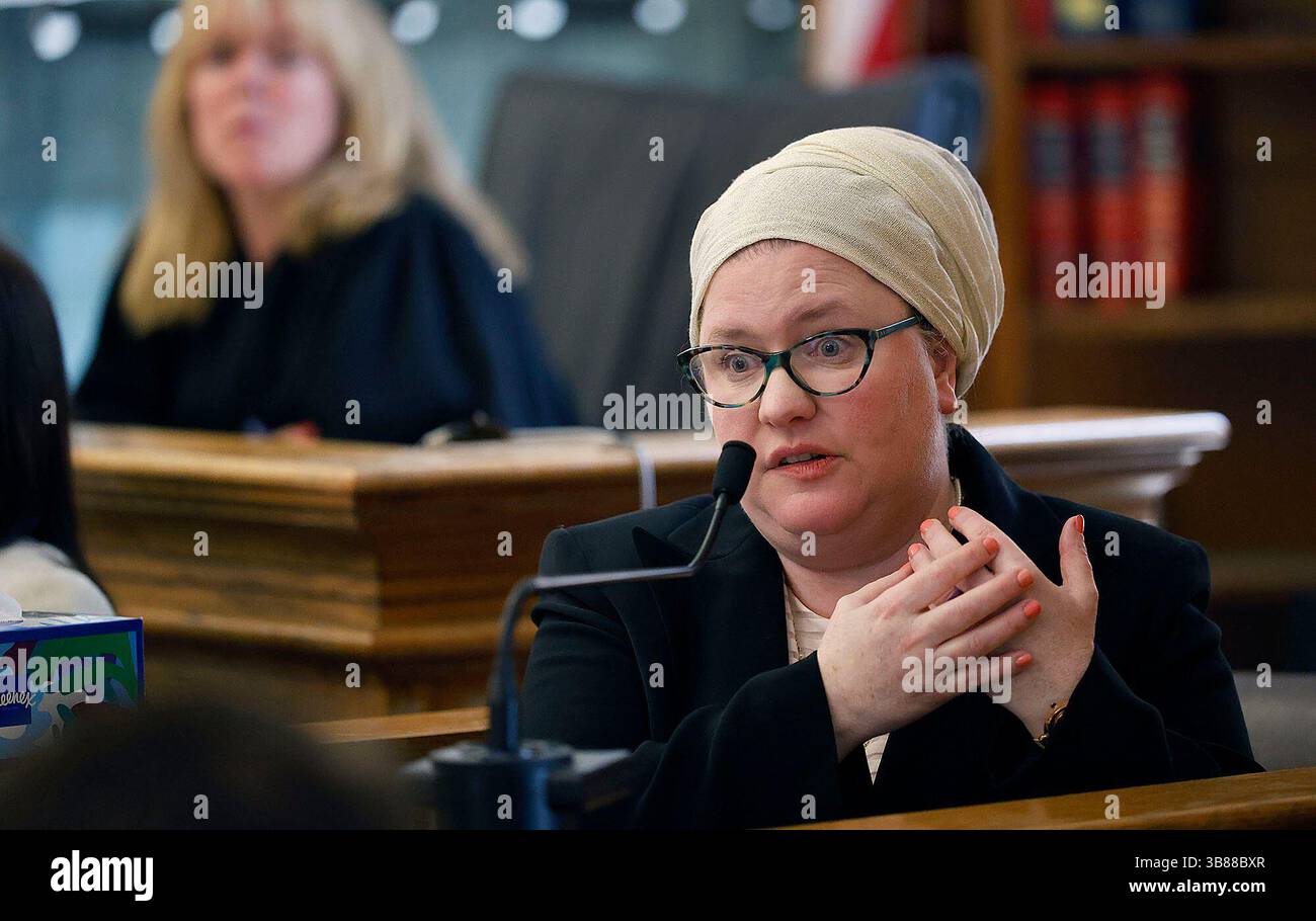 Digital forensic data analyst Jessica Hyde testifies during Karen Read ...