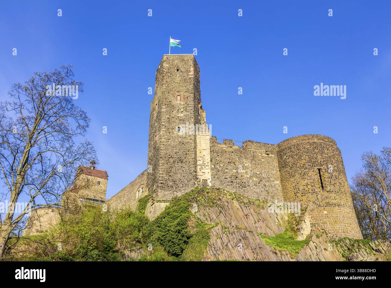 Burg Stolpen im Landkreis Saechsische Schweiz in der Naehe von Dresden in Sachsen, Deutschland ...