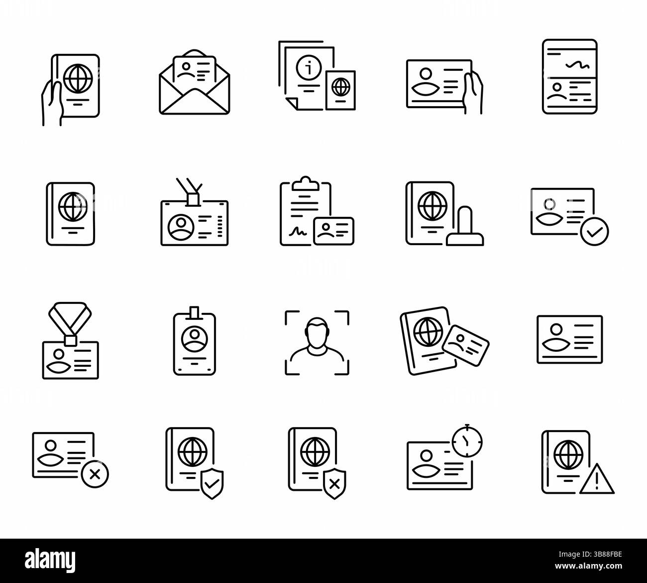 Identification process Stock Vector Images - Alamy