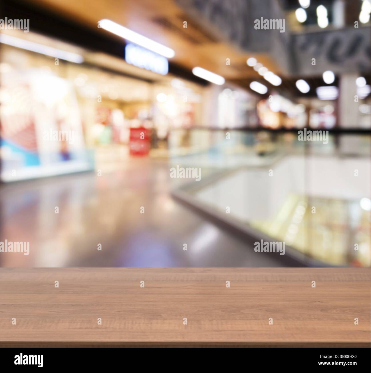Wooden board empty table in front of blurred background. Perspective ...