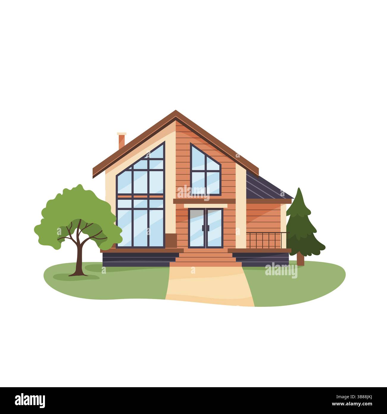 Modular home wood Stock Vector Images - Alamy
