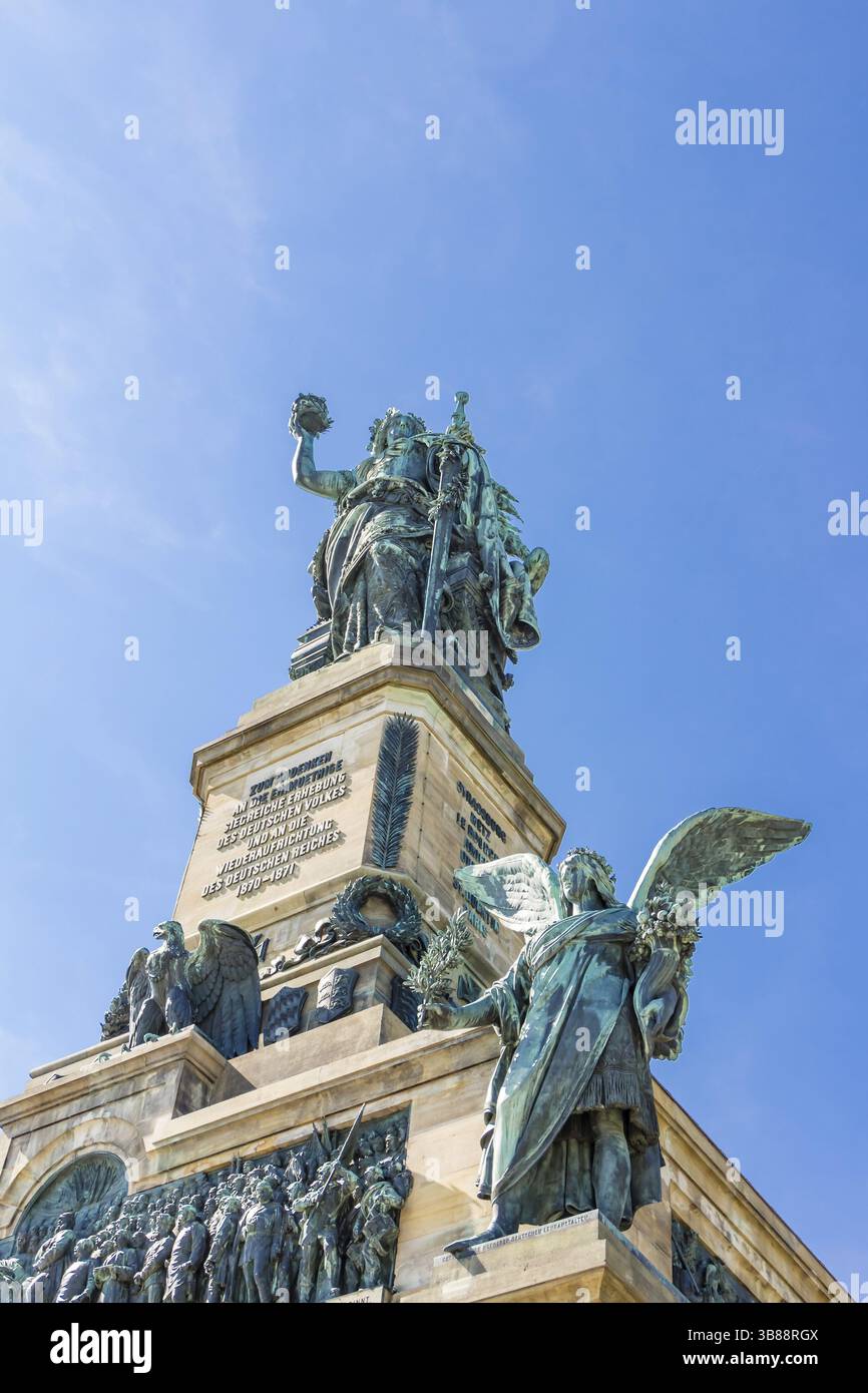 Niederwald monument represents the union of all Germans - located in ...