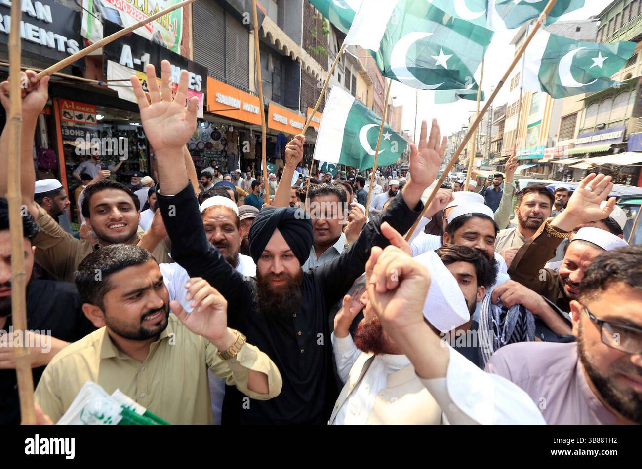 Traders are holding protest demonstration against the violation of ...