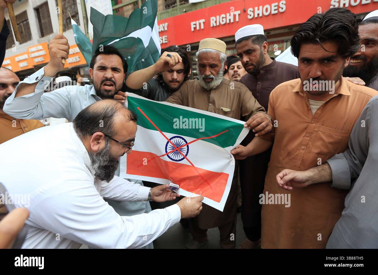 Traders are holding protest demonstration against the violation of ...