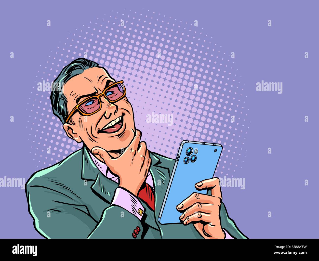 Problems in the office phone Stock Vector Images - Alamy