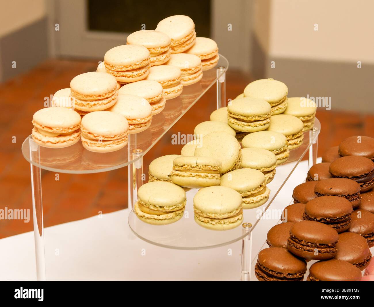 Closeup bite pistachio macaron hi-res stock photography and images - Alamy