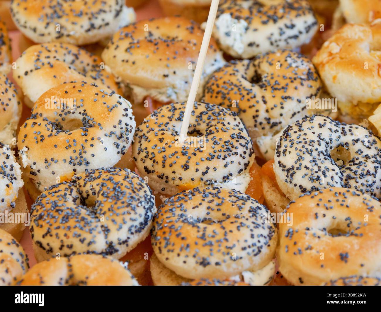 Assorted mini bagels hi-res stock photography and images - Alamy
