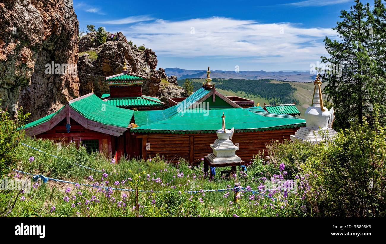 The Tuvkhun monastery of Mongolia Stock Photo - Alamy