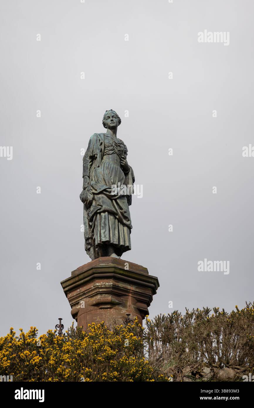 Highland Mary bronze statue listed historic landmark monument in Dunoon ...