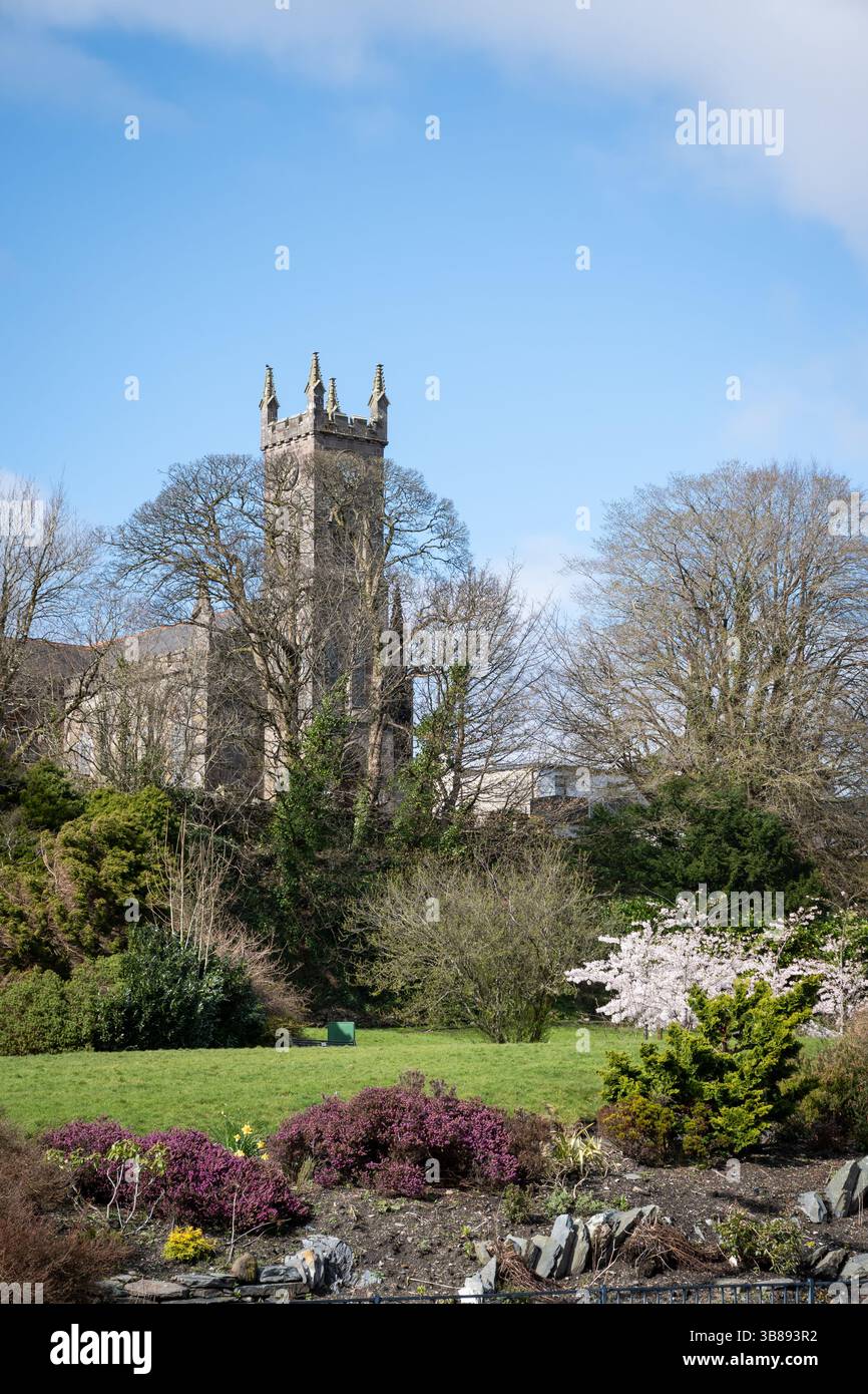 Ruined Dunoon Castle House Museum on hilltop in Argyll and Bute ...