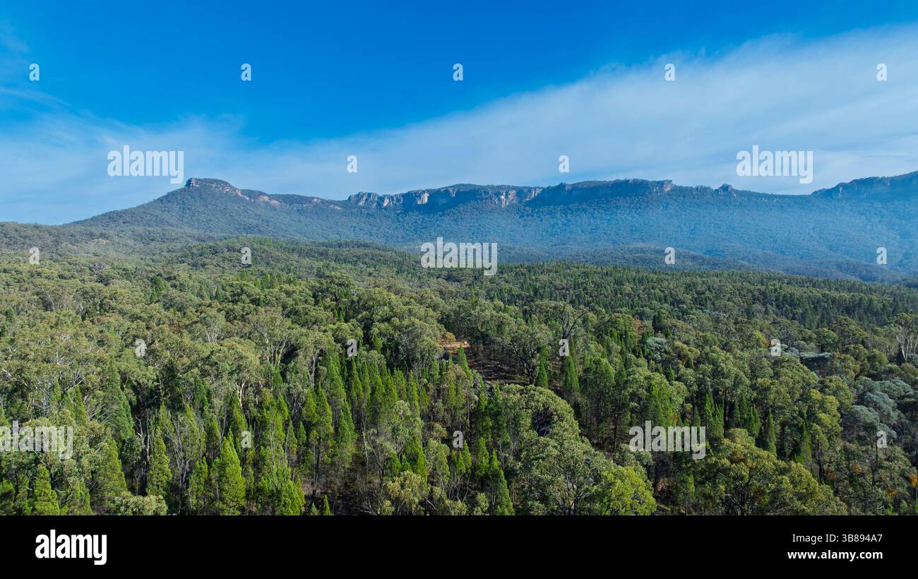 Drone aerial photograph of segments of the widest canyon in the World ...