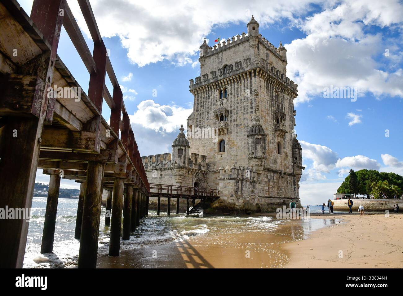 The Torre de Belém (Belém Tower) is a UNESCO World Heritage Site ...