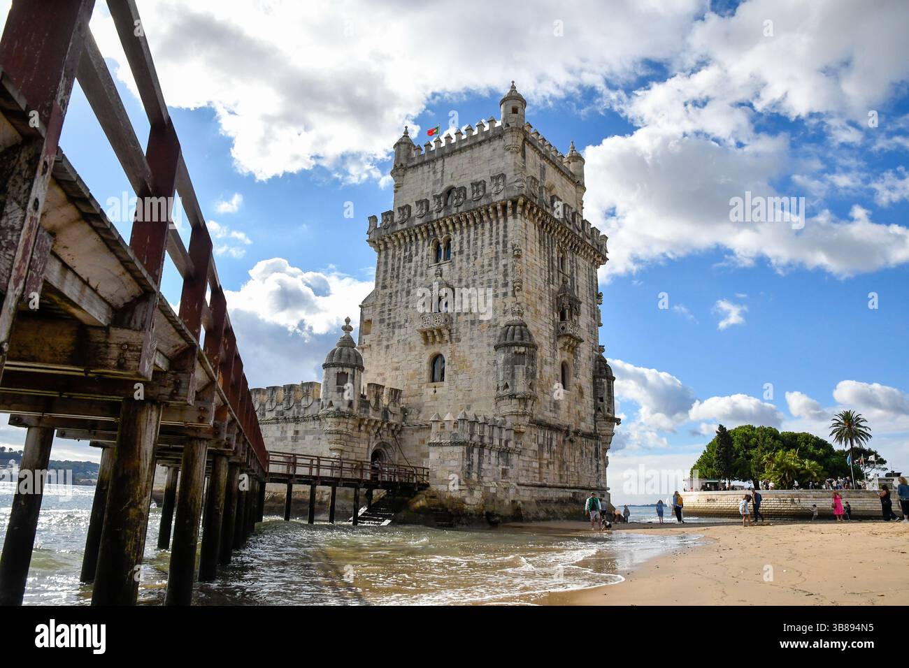 The Torre de Belém (Belém Tower) is a UNESCO World Heritage Site ...