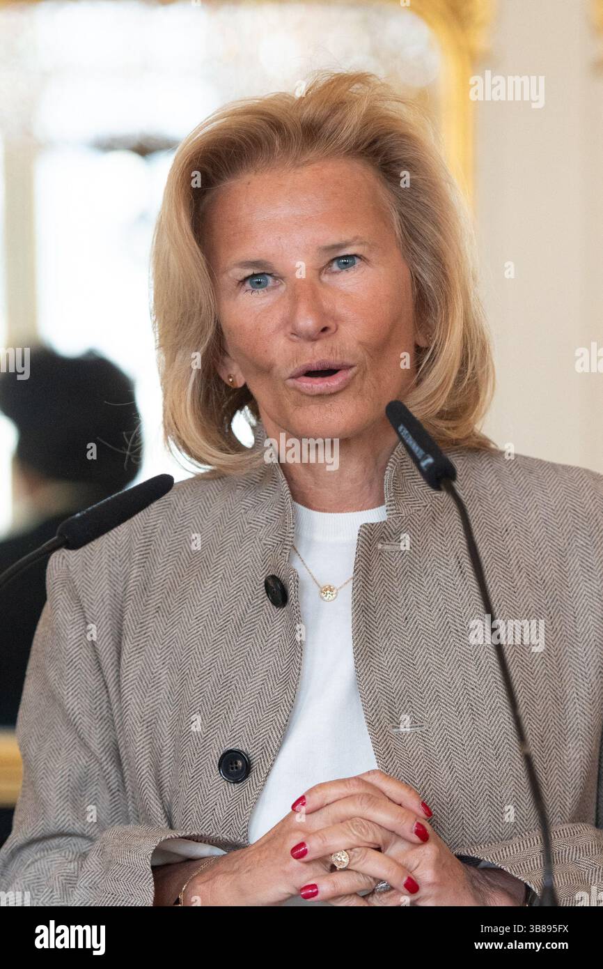 Paris, France. 07th May, 2025. Iris Knobloch attending a ceremony in ...