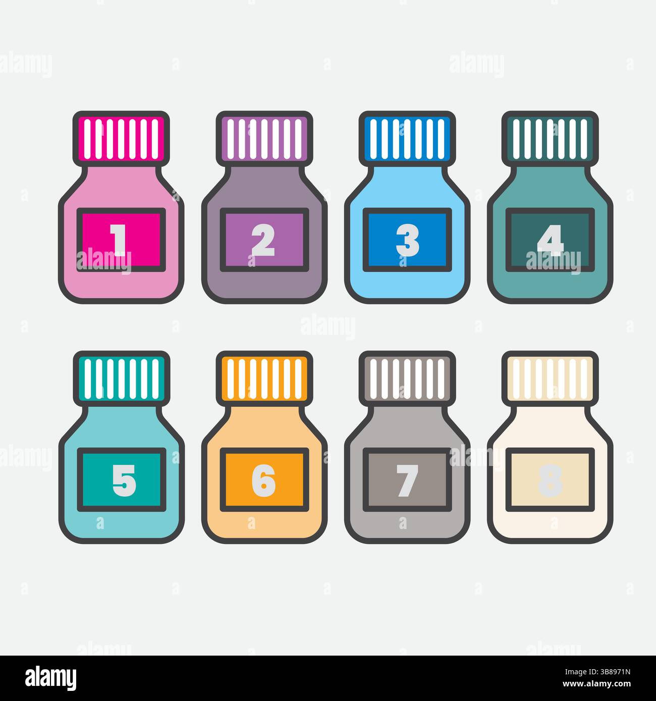 Pink art supplies Stock Vector Images - Alamy