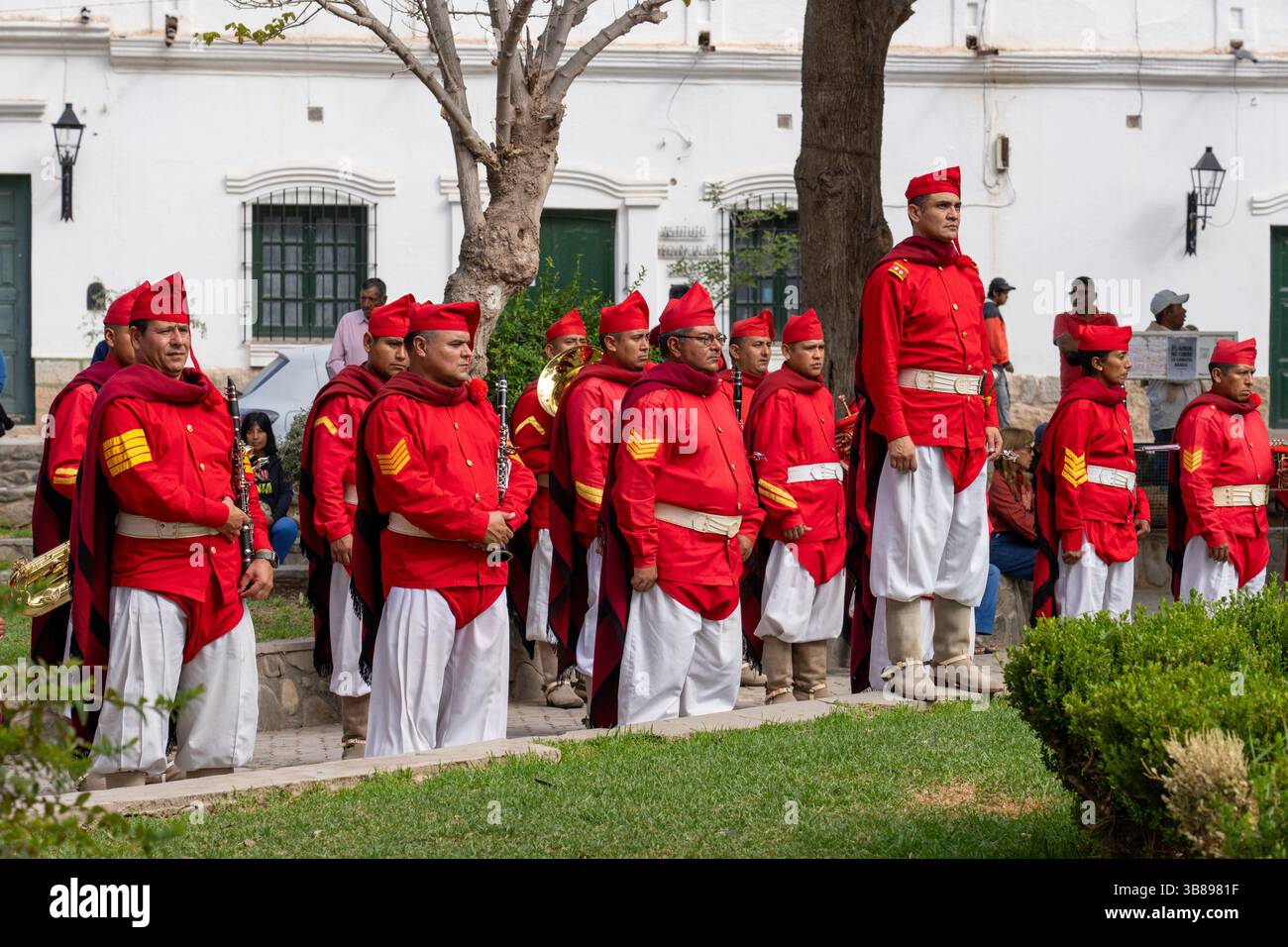 March 19, 2024, Cachi, Salta Province, Argentina: The band of the ...