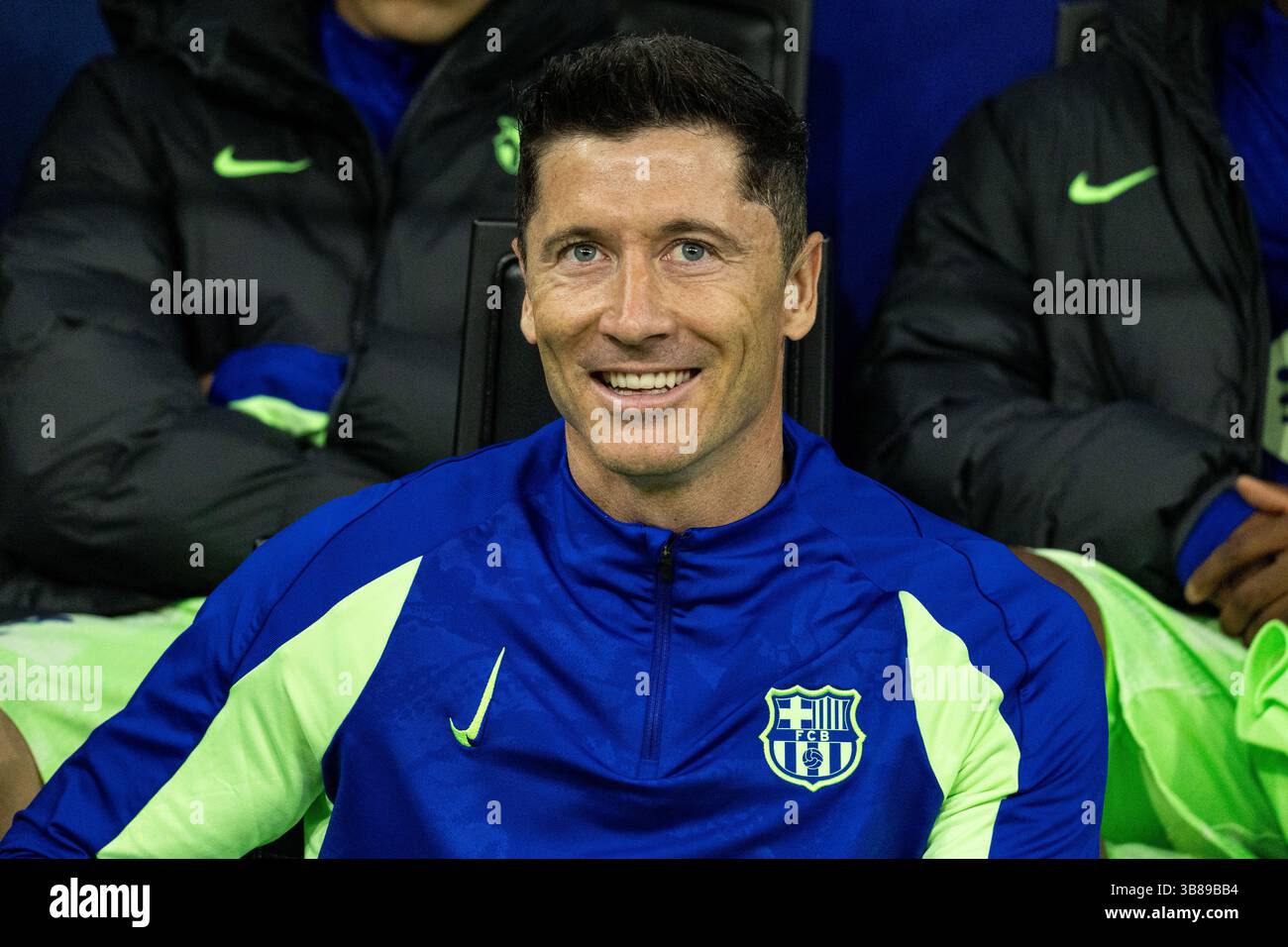 Robert Lewandowski FC Barcelona during semi-finals 2nd leg match Fc ...