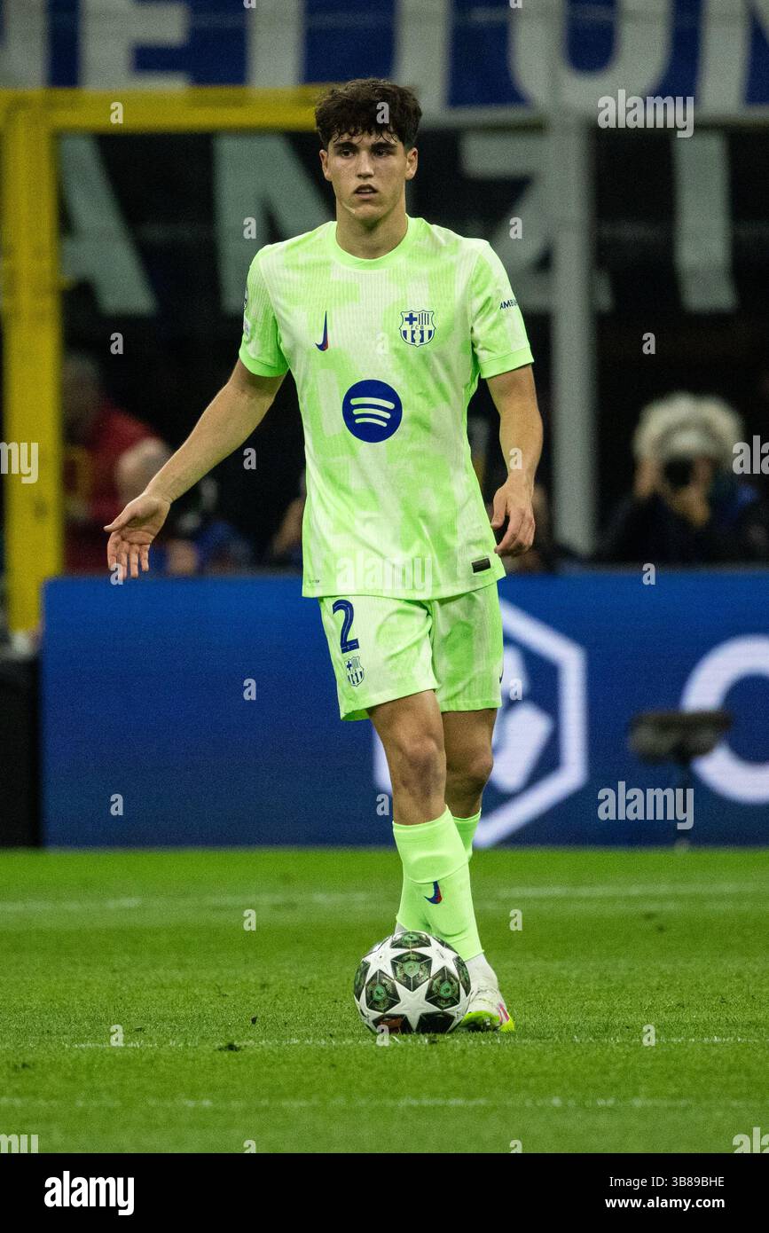 Pau Cubarsi FC Barcelona during semi-finals 2nd leg match Fc ...