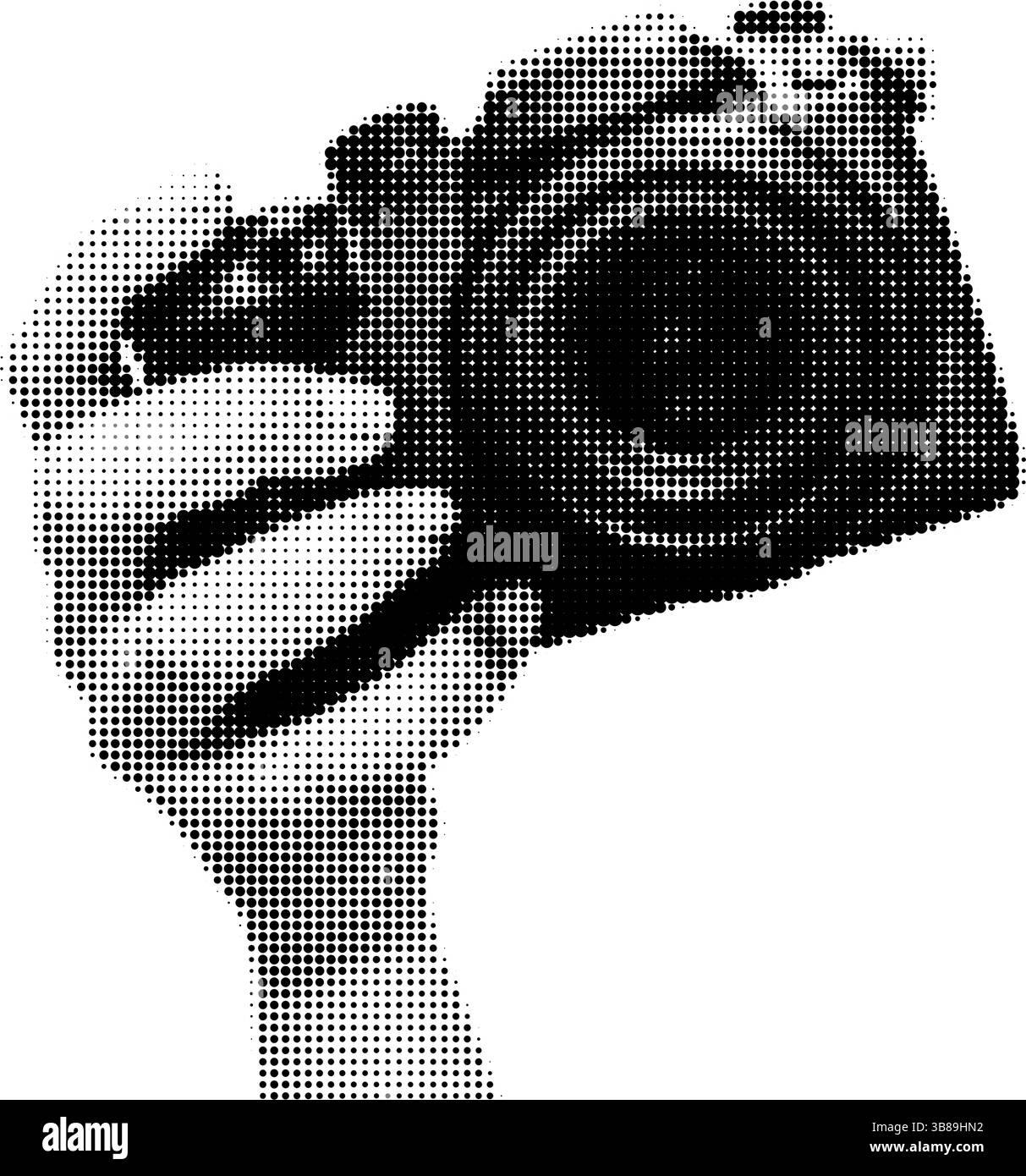 hand holding mirrorless camera isolated. retro dotted halftone element for various designs Stock ...