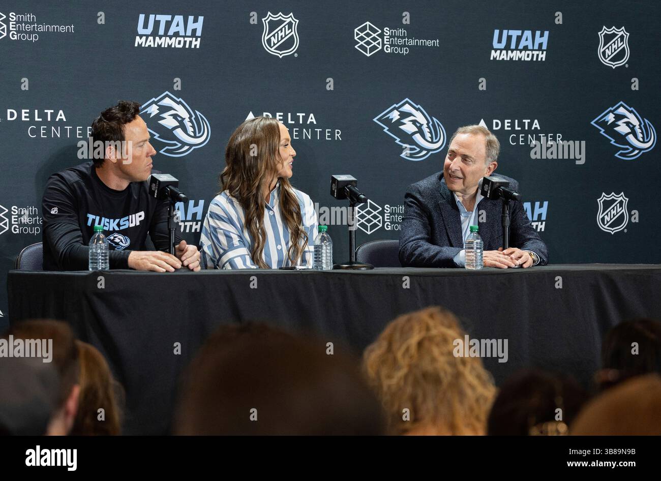 Chairman of Smith Entertainment Group Ryan Smith and co-founder Ashley ...