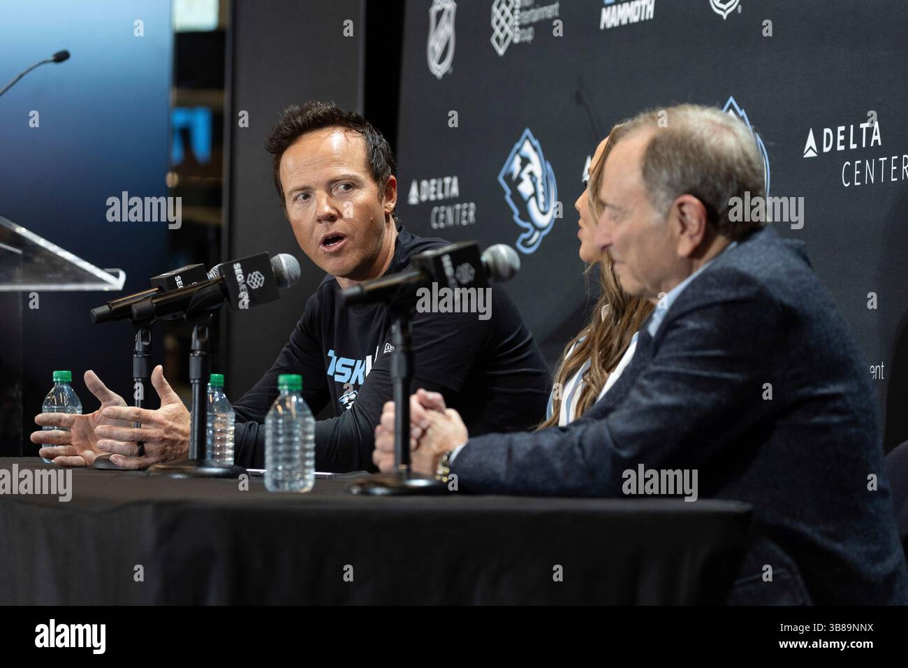 Chairman of Smith Entertainment Group Ryan Smith and co-founder Ashley ...