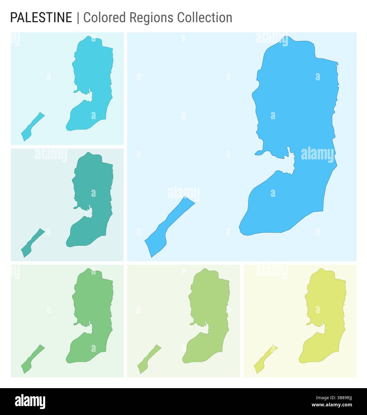 Gaza border map hi-res stock photography and images - Alamy