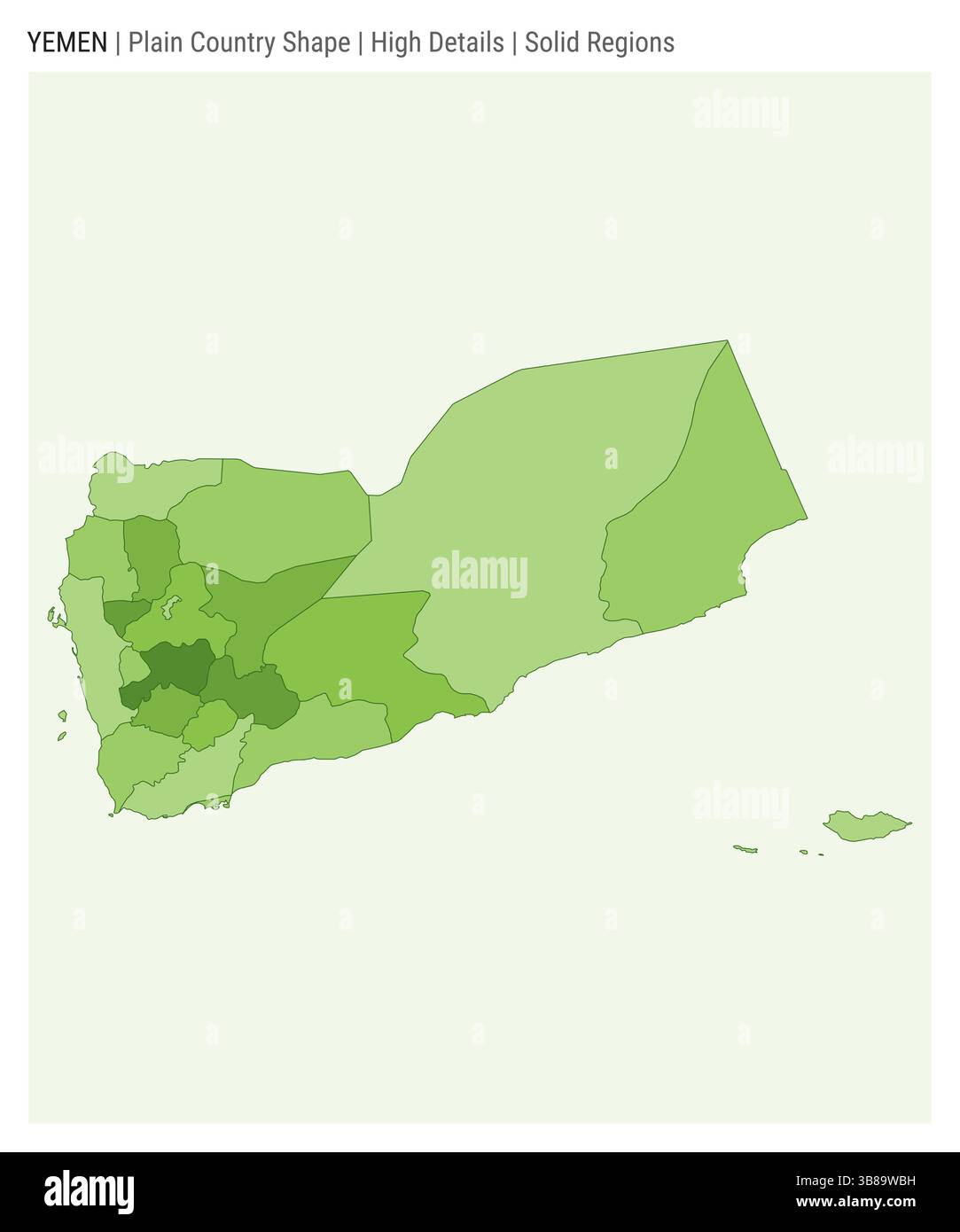 Yemen map solid regions pattern hi-res stock photography and images - Alamy