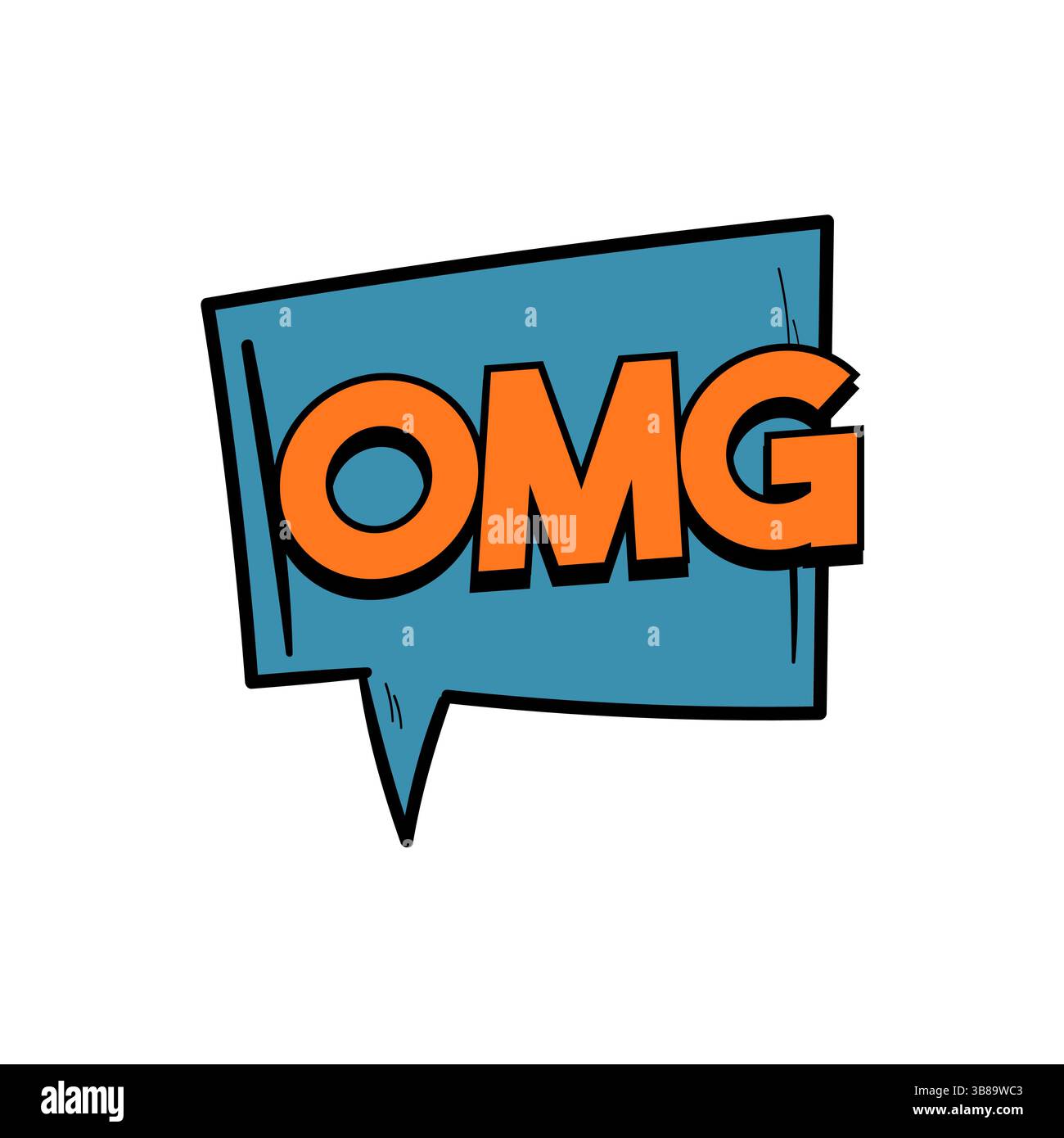 Speech bubble text omg Stock Vector Images - Alamy