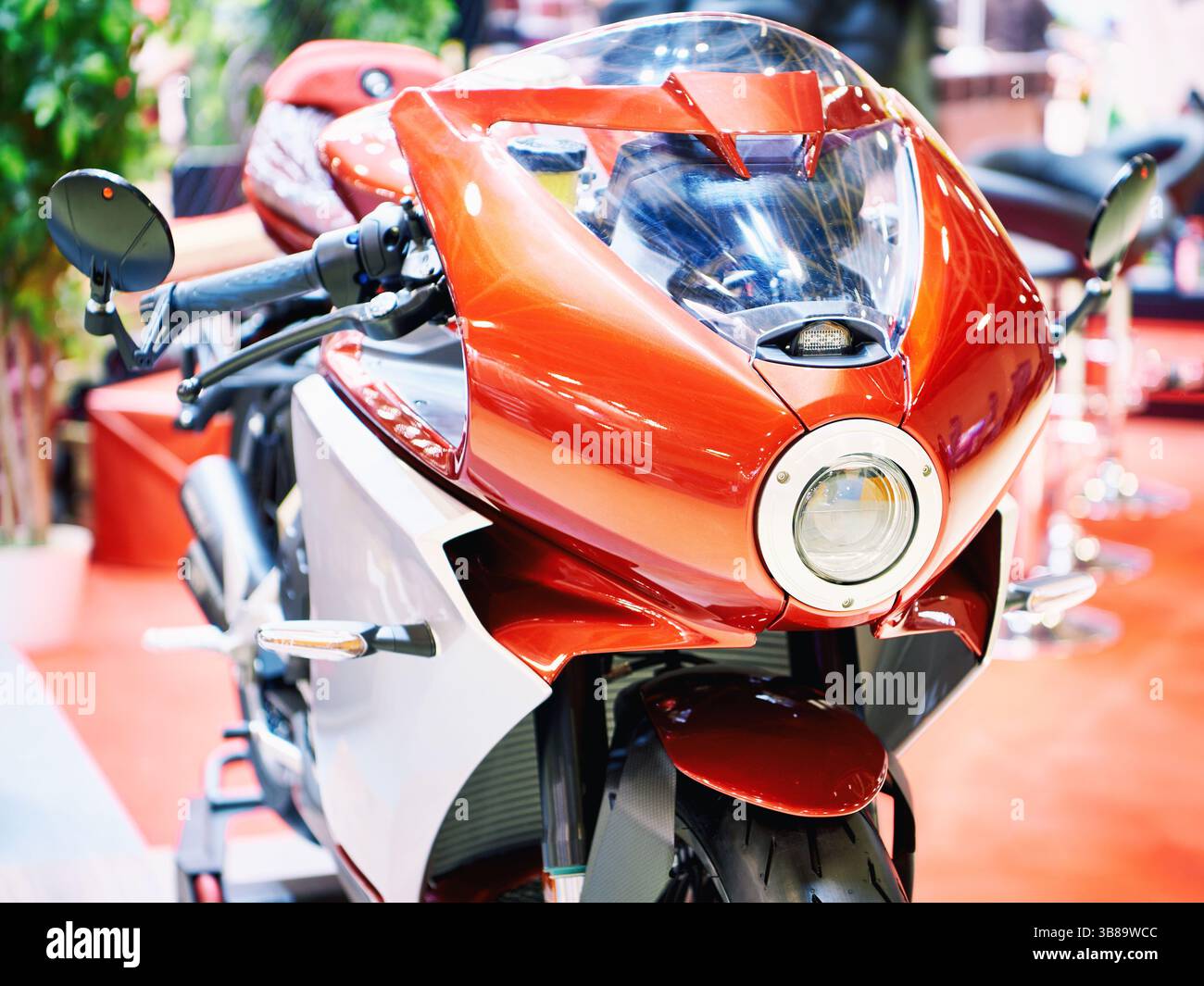 Red motorbike futuristic style hi-res stock photography and images - Alamy