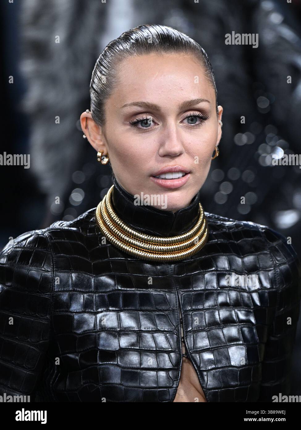 New York, USA. May 5th, 2025. Miley Cyrus at the 2025 Costume Institute ...