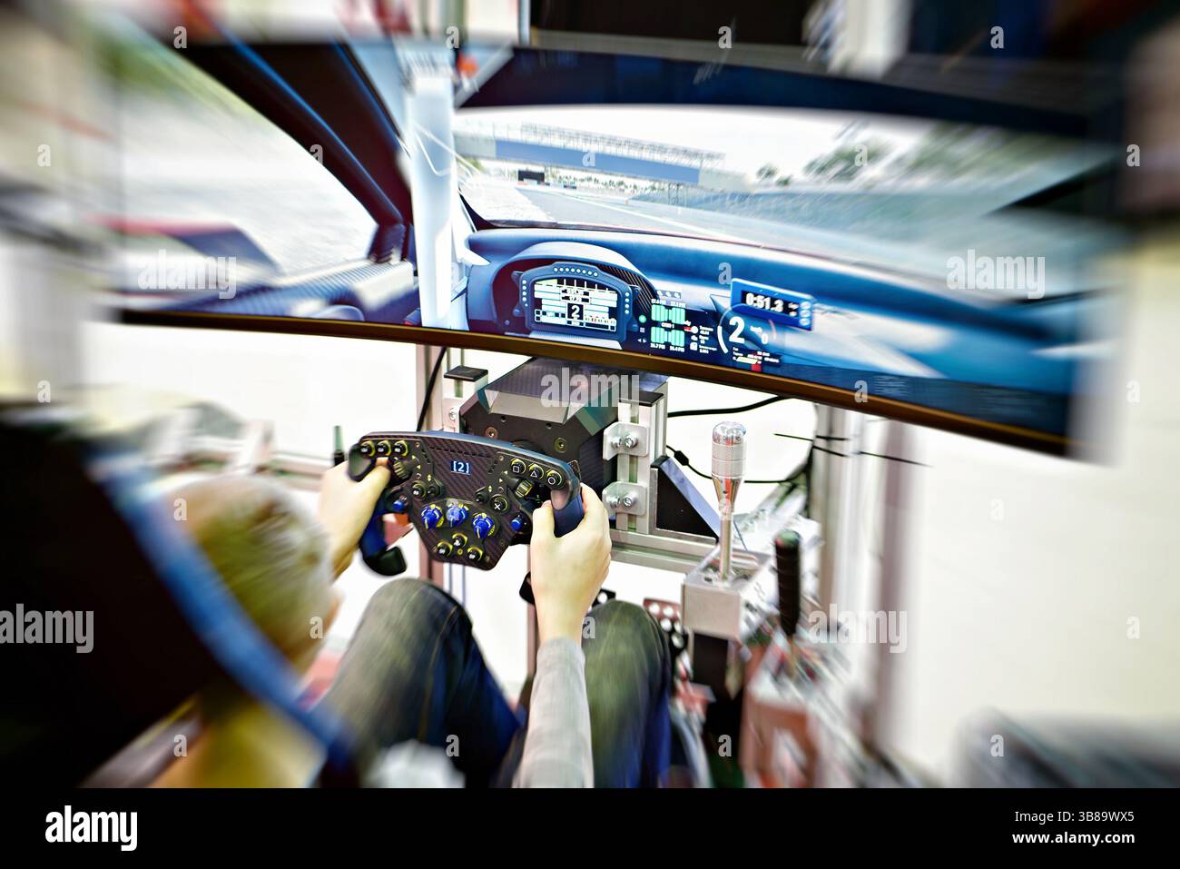 Computer gaming steering wheel hi-res stock photography and images - Alamy