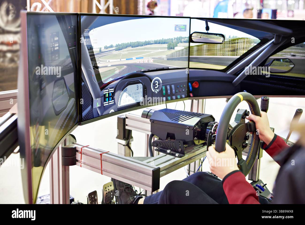 Computer gaming steering wheel hi-res stock photography and images - Alamy